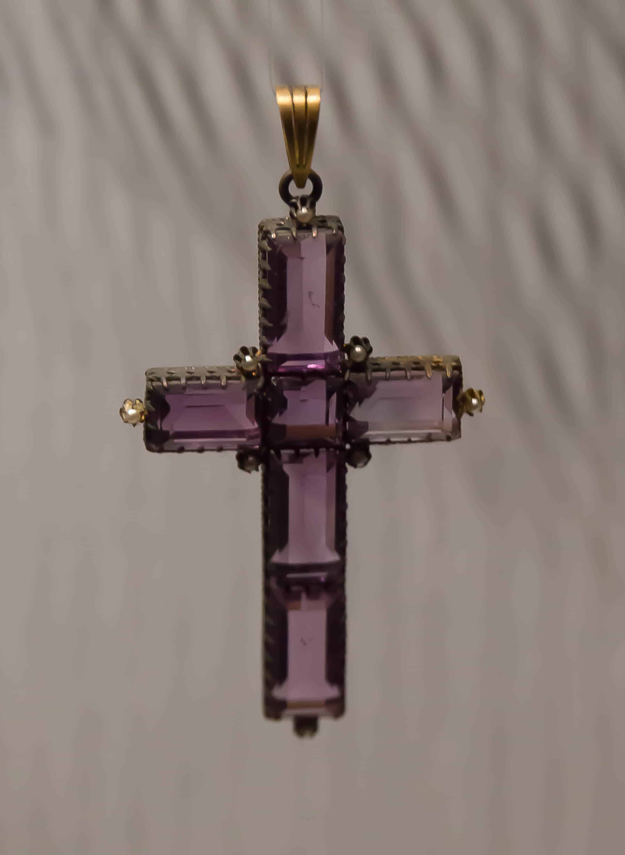 Amethyst_cross_(2) | Antique Jewelry University