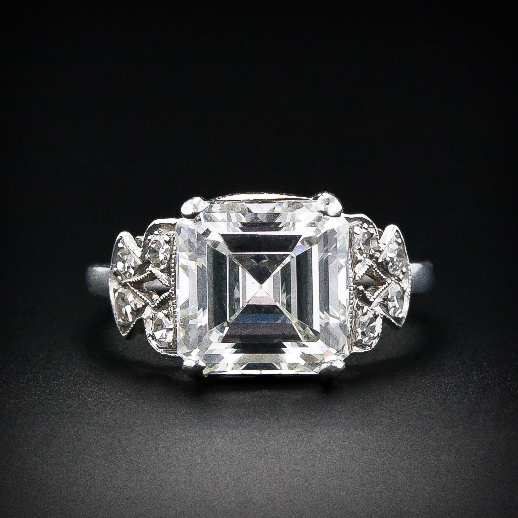 Art_Deco_Asscher_Cut_Diamond_Ring – Antique Jewelry University