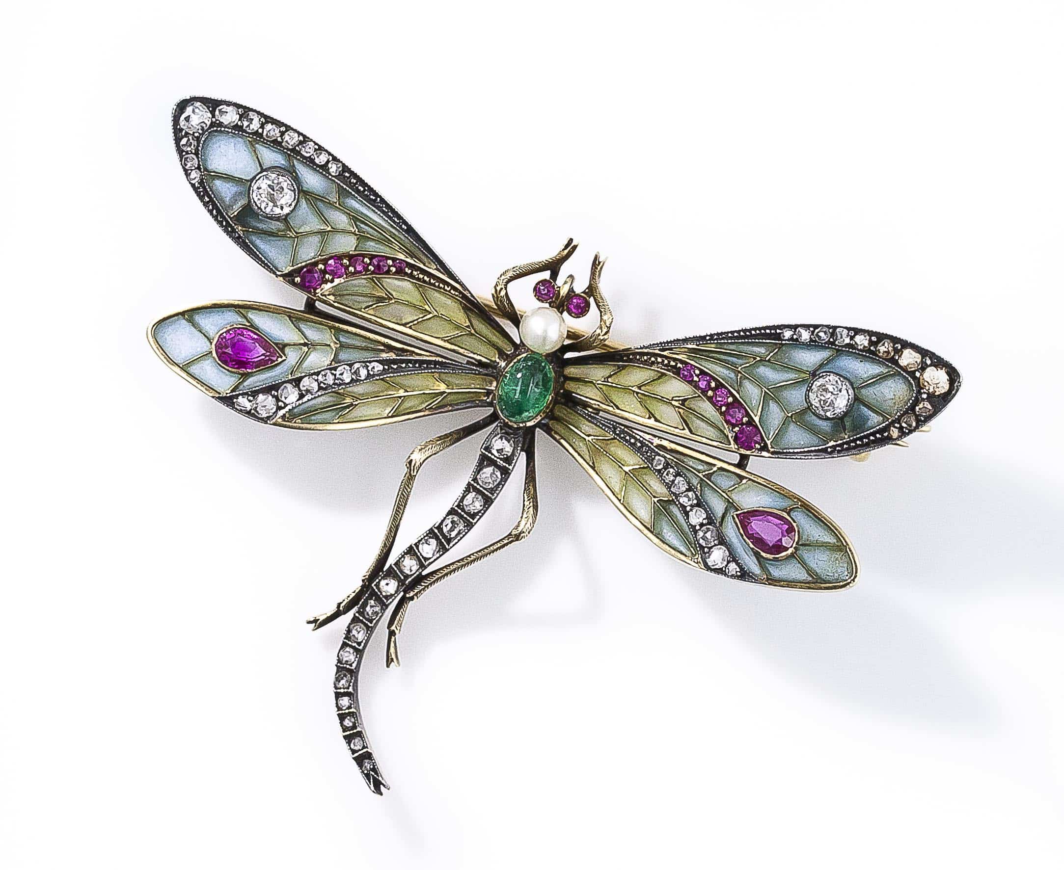 Art_Nouveau_Dragonfly_Pin – Antique Jewelry University