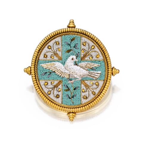 Castellani_Micromosaic_Brooch | Antique Jewelry University