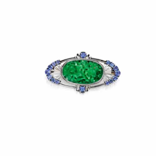 Louis_Comfort_Tiffany_Jade_Brooch – Antique Jewelry University