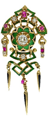 Victorian_Enamel_Pendant | Antique Jewelry University