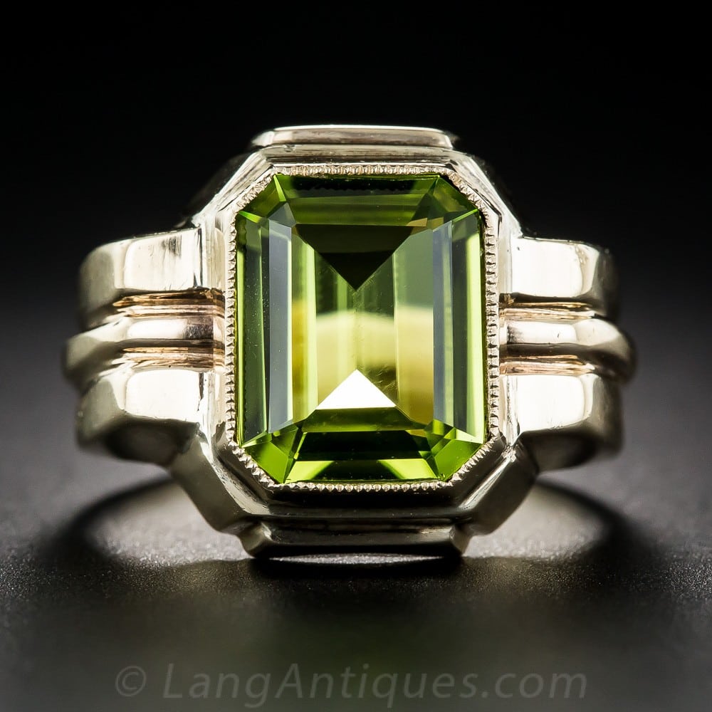 Retro Peridot Ring. – Antique Jewelry University